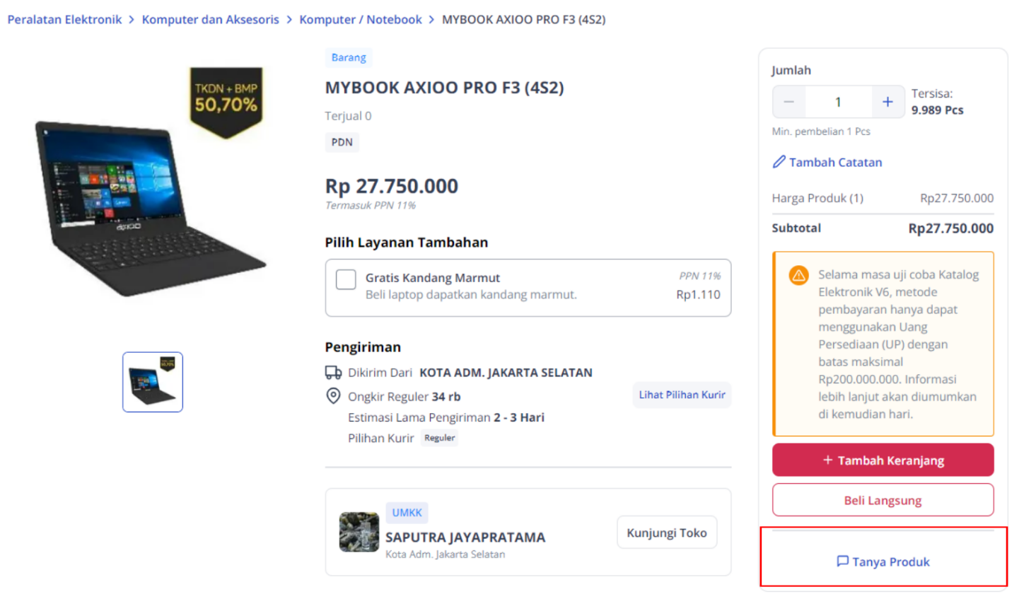 Halaman Detil Produk – Pusat Bantuan INAPROC