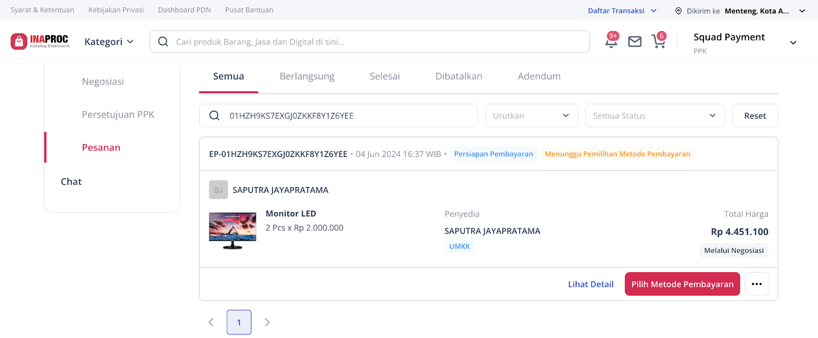 Pengisian Data COA – Pusat Bantuan INAPROC