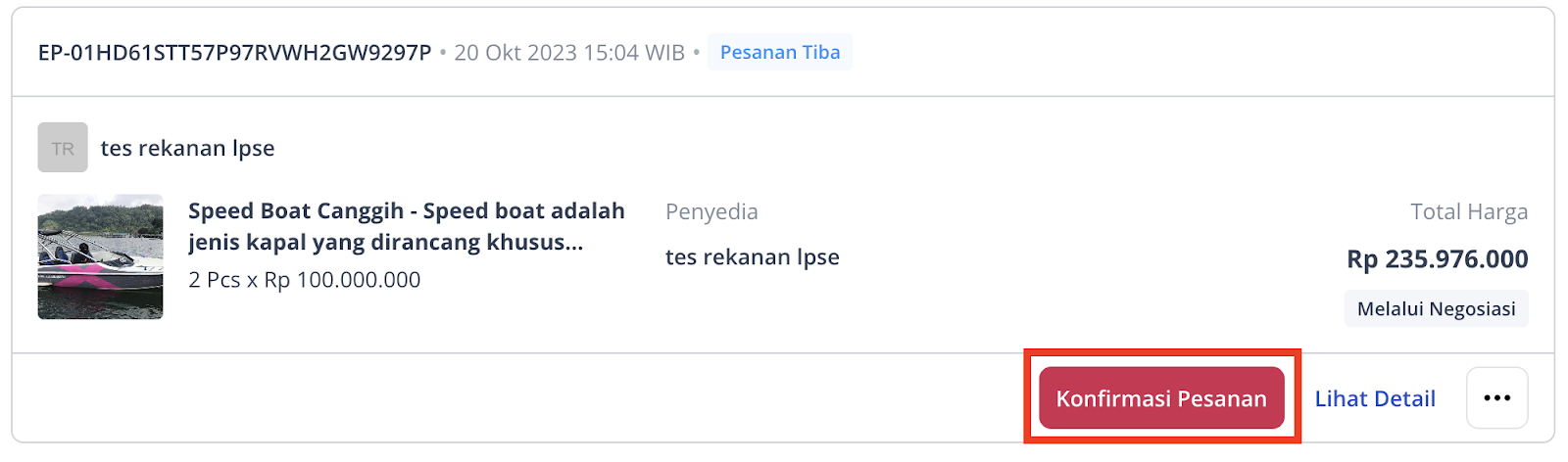 Bagaimana cara menerima pesanan pada Katalog Elektronik versi 6? – Pusat Bantuan INAPROC