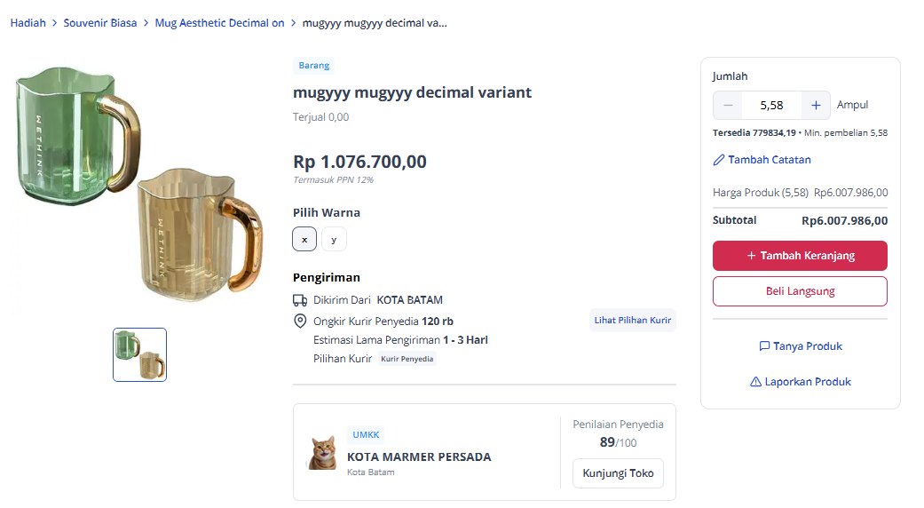 Varian Produk – Pusat Bantuan INAPROC