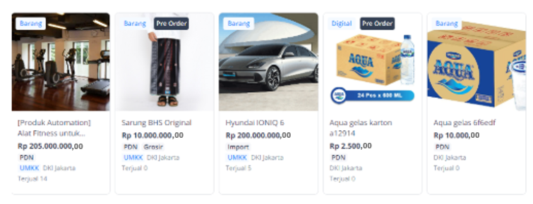 Jenis Produk – Pusat Bantuan INAPROC