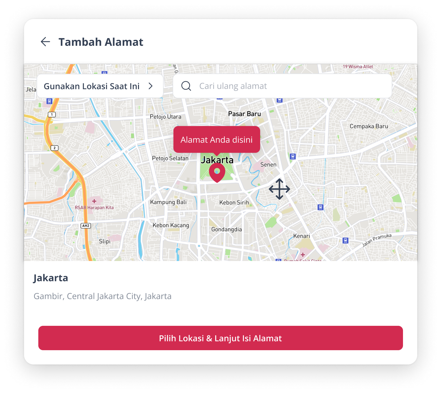Pengisian Alamat Baru – Pusat Bantuan INAPROC