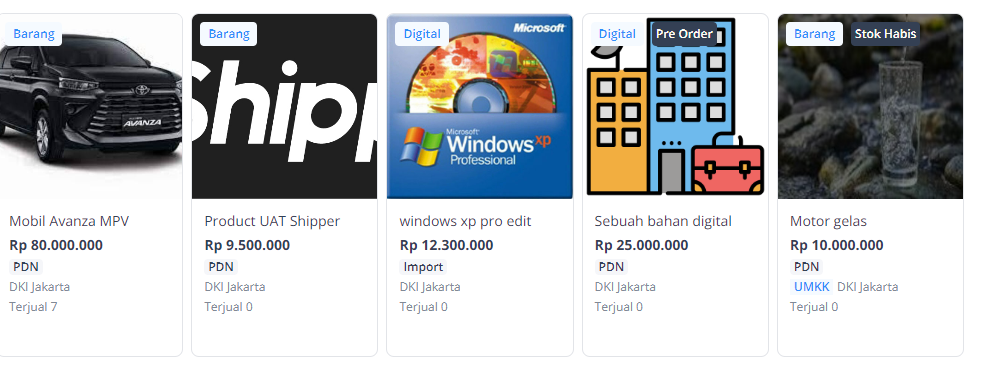 Jenis Produk – Pusat Bantuan INAPROC