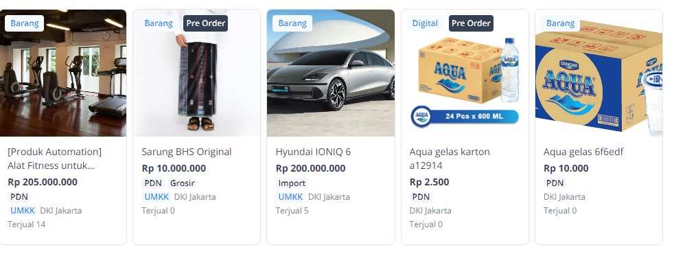 Jenis Produk – Pusat Bantuan INAPROC