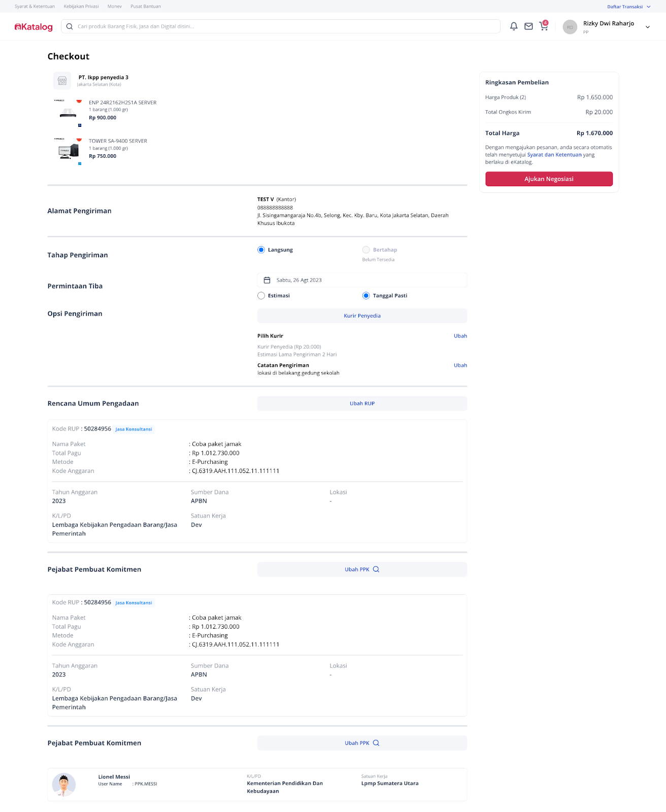 Memulai Pesanan – Pusat Bantuan INAPROC