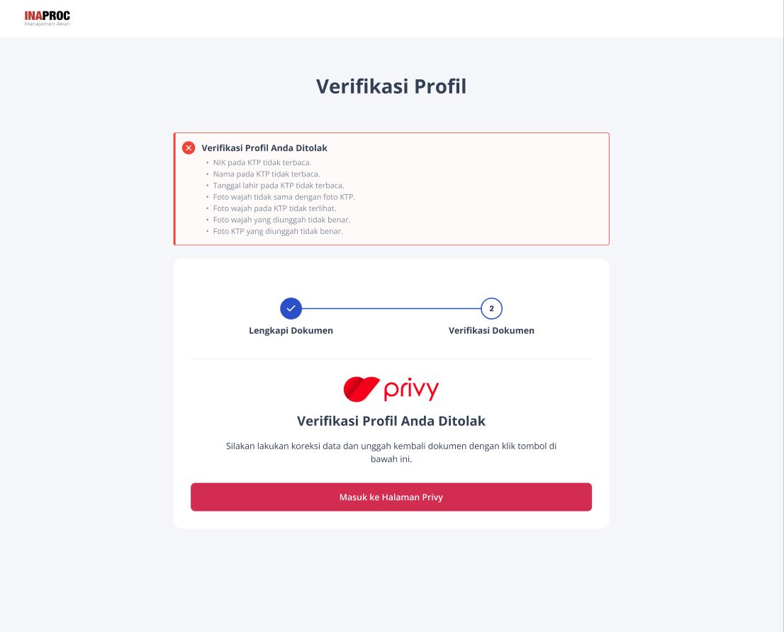 Panduan Melakukan Registrasi dan Verifikasi Profil – Pusat Bantuan INAPROC